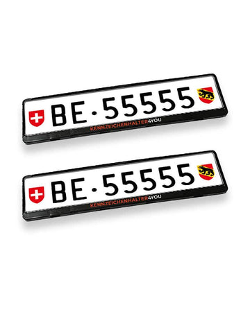 Kennzeichenhalter bedrucken mit eigenem Logo & Text – Kennzeichenhalter4You