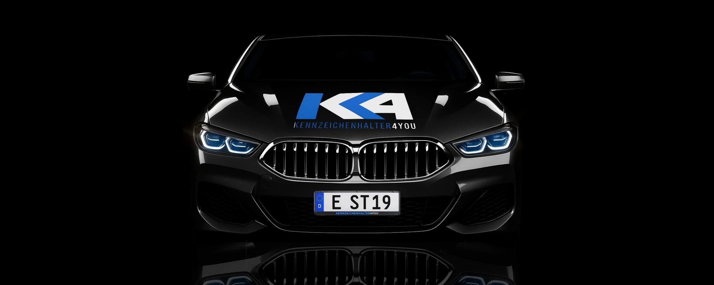 Kennzeichenhalter bedrucken mit eigenem Logo & Text – Kennzeichenhalter4You